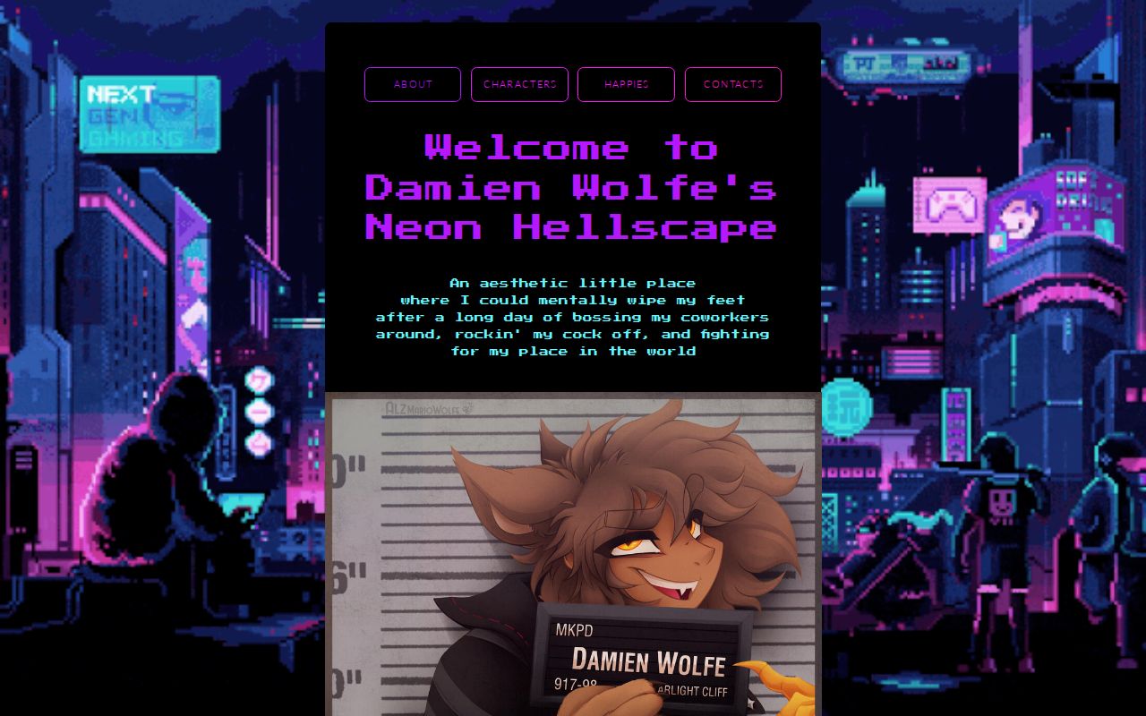 Damien's Neon Hellscape